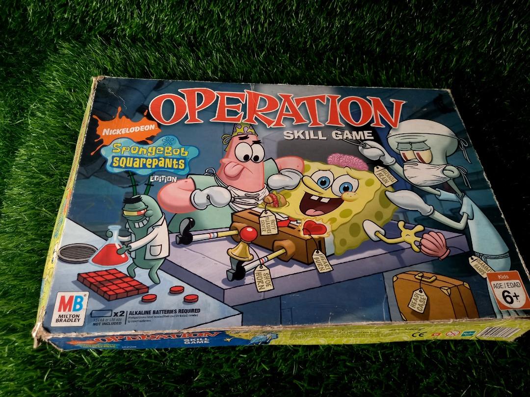 vintage nickelodeon Spongebob Squarepants Operation game, Hobbies ...
