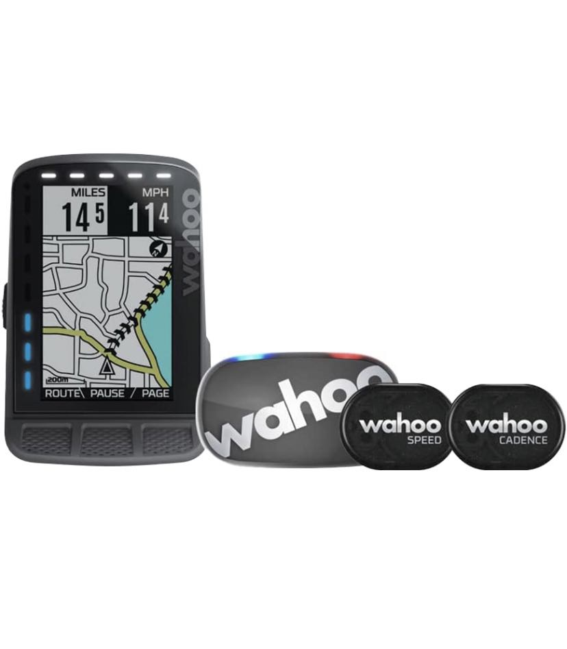 Wahoo ELEMNT ROAM Computer Bundle Cadence/Speed Sensors + Heart Rate ...