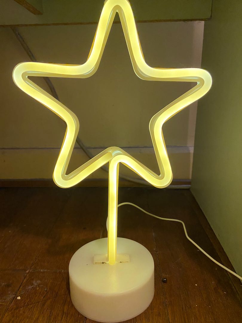 Yellow Star Desk Lamp/Light, Furniture & Home Living, Home Decor, Other ...