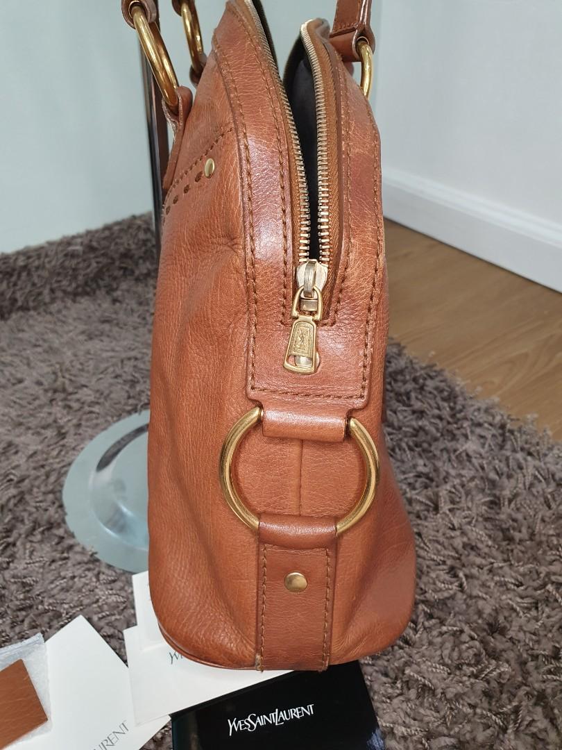 YSL Brown Leather Small Muse Bag, Luxury, Bags & Wallets on Carousell