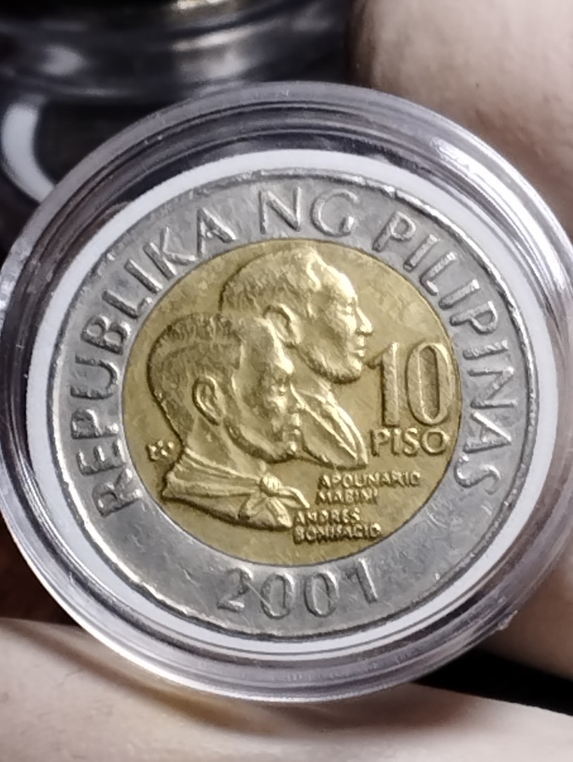 10 Pesos BSP 2001 Oberse Error Coins, Hobbies & Toys, Memorabilia ...
