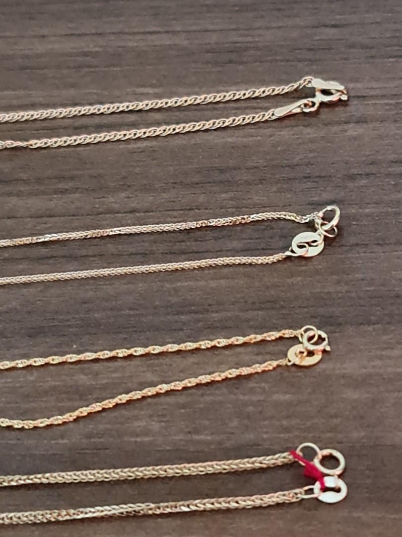 18 karat saudi gold chain 22 inches, Women's Fashion, Jewelry ...