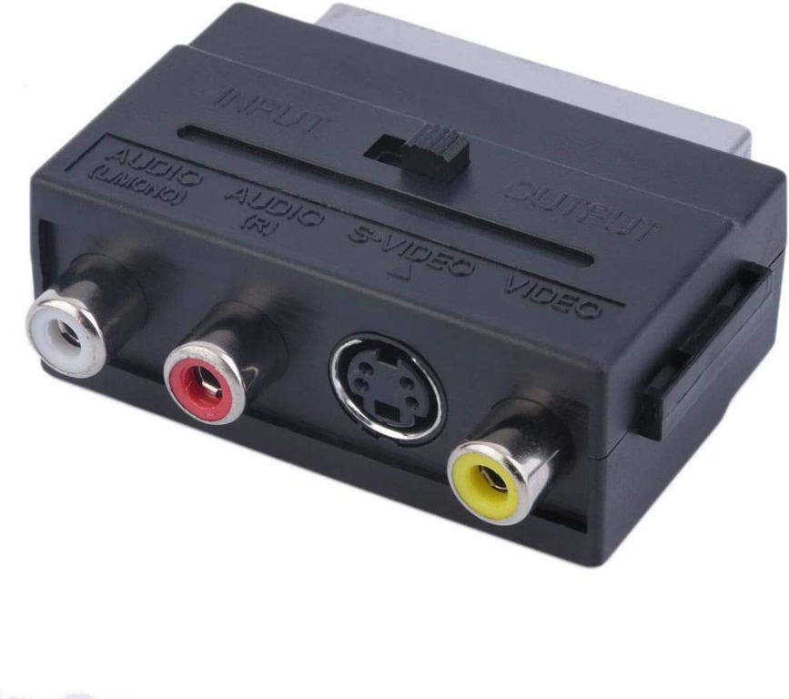 3 RCA Audio & TV Adapter with Euro RGB SCART Male to Composite ...