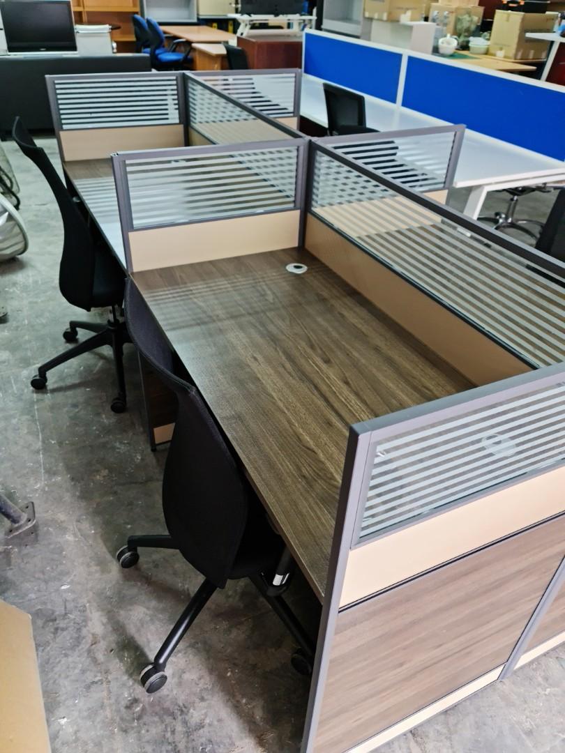 4 seater of workstation, Furniture & Home Living, Furniture, Tables ...
