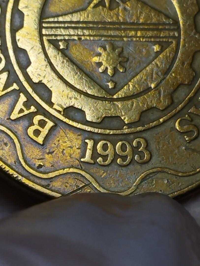 5 Peso BSP 1997 Reverse Error Coins in Cogwheel, Hobbies & Toys ...