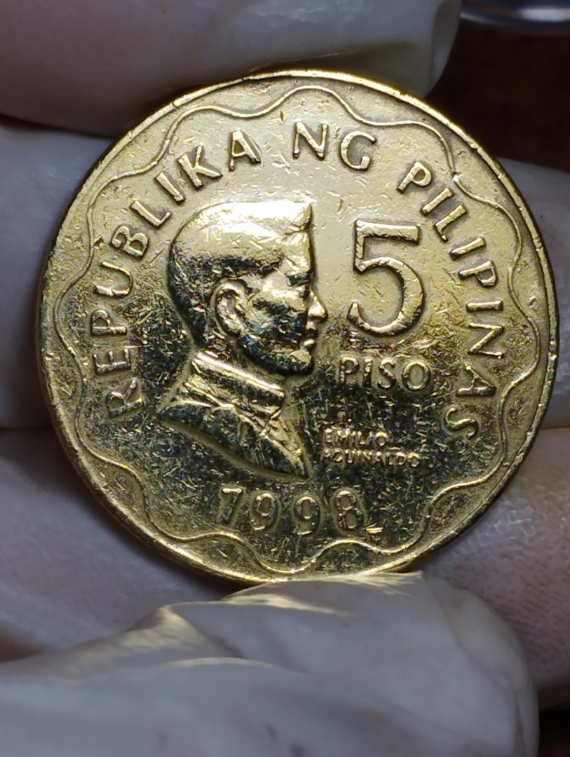 5 Pesos BSP 1998 Reverse Error Coins, Hobbies & Toys, Memorabilia ...