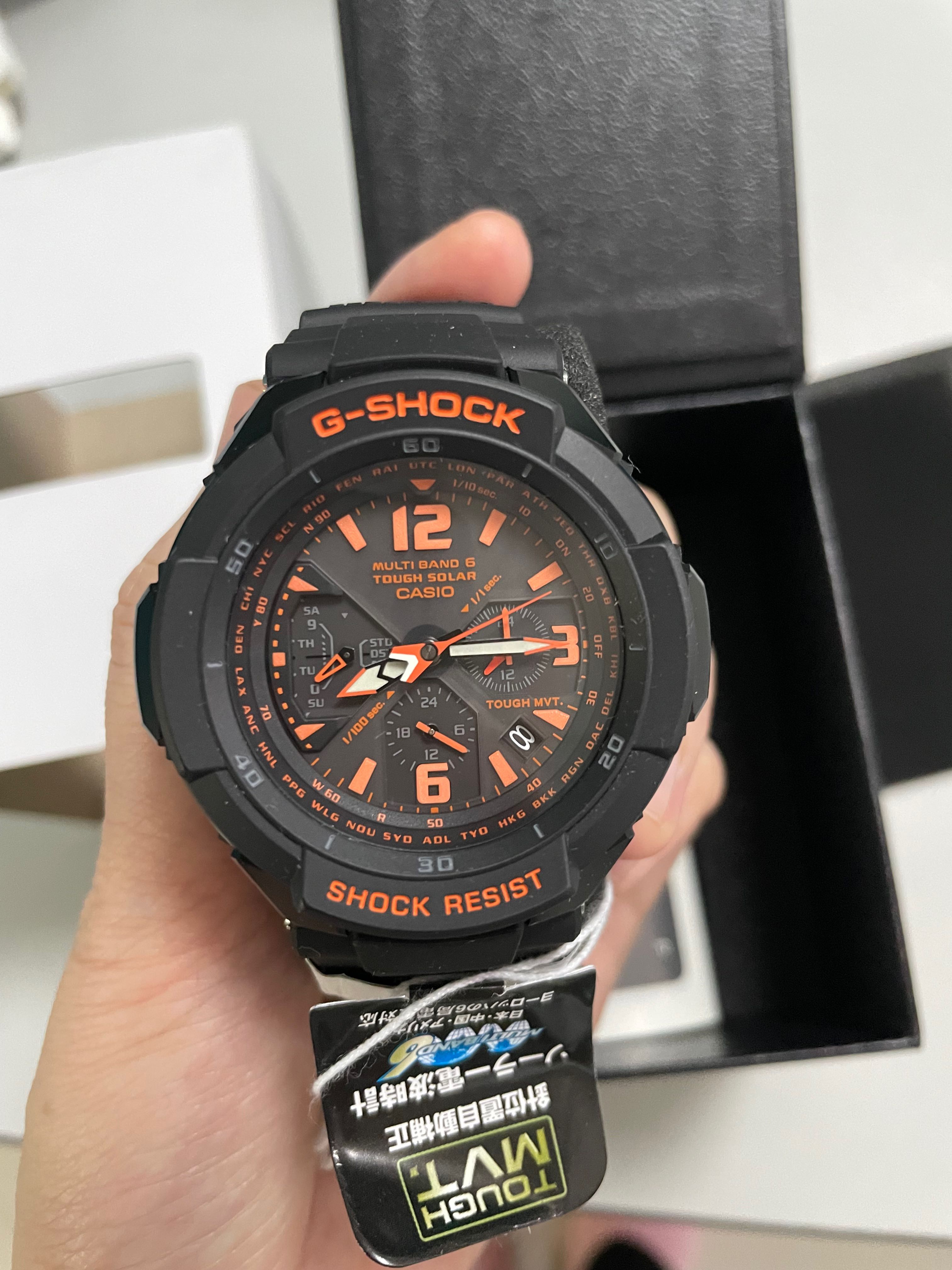 現貨 觀塘門市Casio G-Shock SKY COCKPIT GW-3000B-1A GW-3000B-1AJF Tough Solar ...