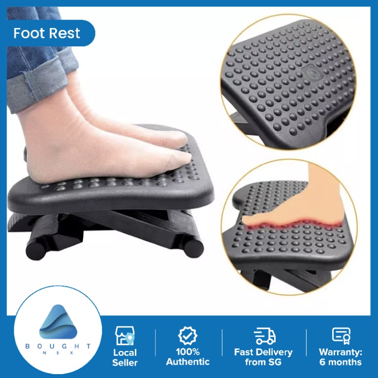 Adjustable Foot Rest Ergonomic Foot Massager nonslip massage beads desk ...