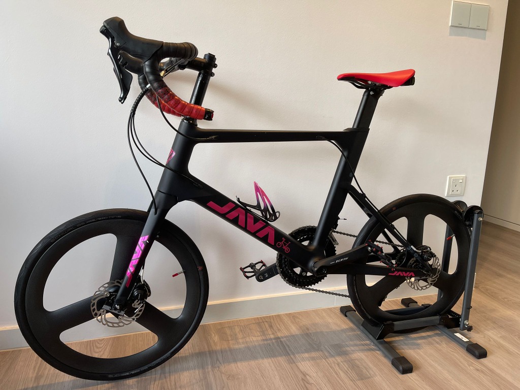 Almost New Java Mini Velo CLCB (Dec 2021) Carbon, Sports Equipment ...