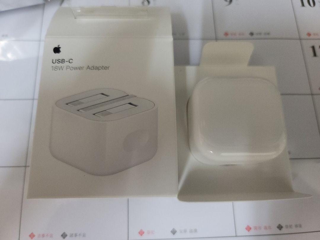買原廠火牛送原廠充電線，原廠正行apple 18W Power Adapter (type-c)有盒 及原裝 充電器, 手提電話, 電話及其他 ...