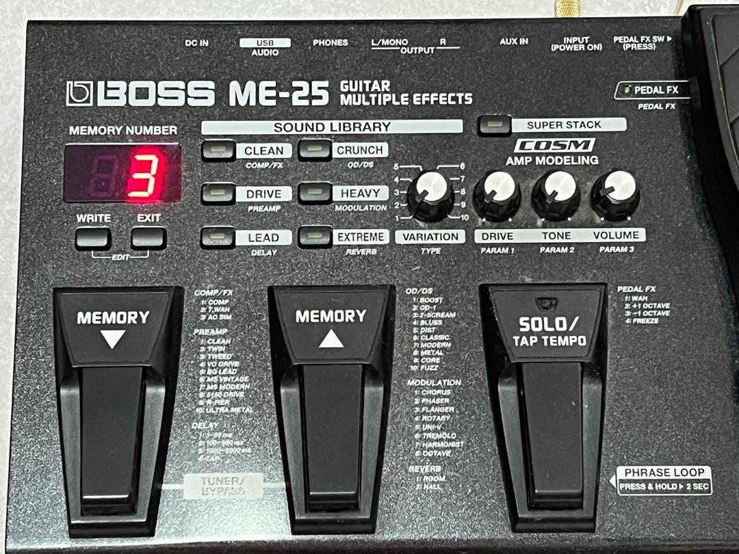 Boss me-25 guitar multiple effects pedal me25, Hobbies & Toys, Music ...