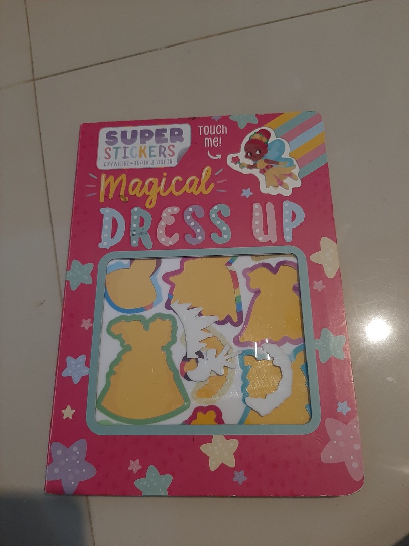 Buku stiker magical dress up, Buku & Alat Tulis, Buku Anak-Anak di ...