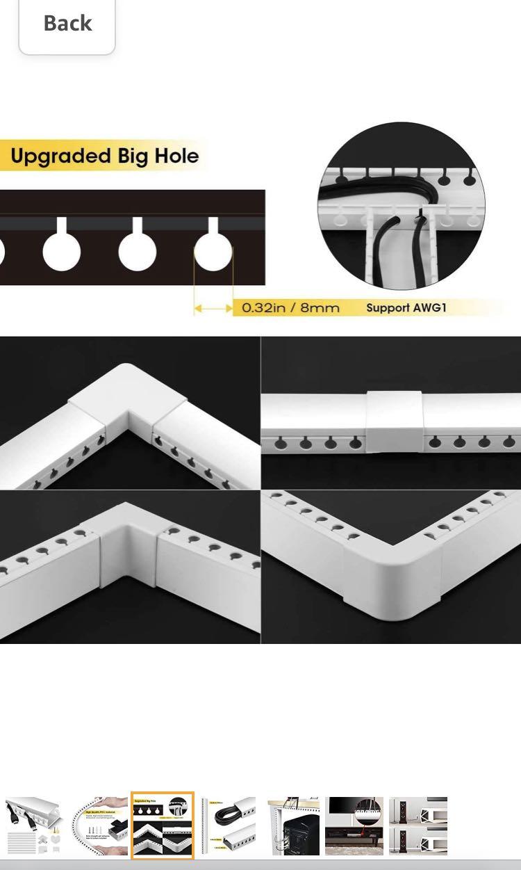 Cable Raceway Kit, Stageek Cable Management System Kit Open Slot Wiring ...
