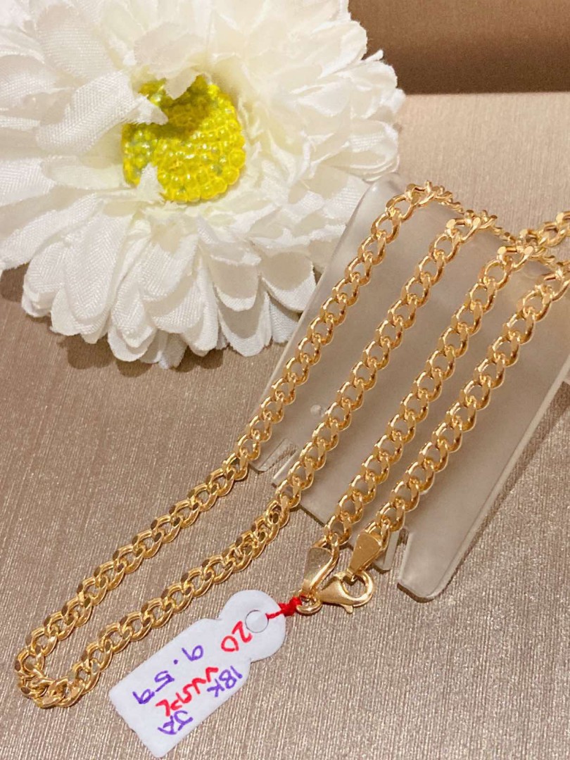 Cadena Chain 20" 18k Jap gold, Women's Fashion, Jewelry & Organizers ...