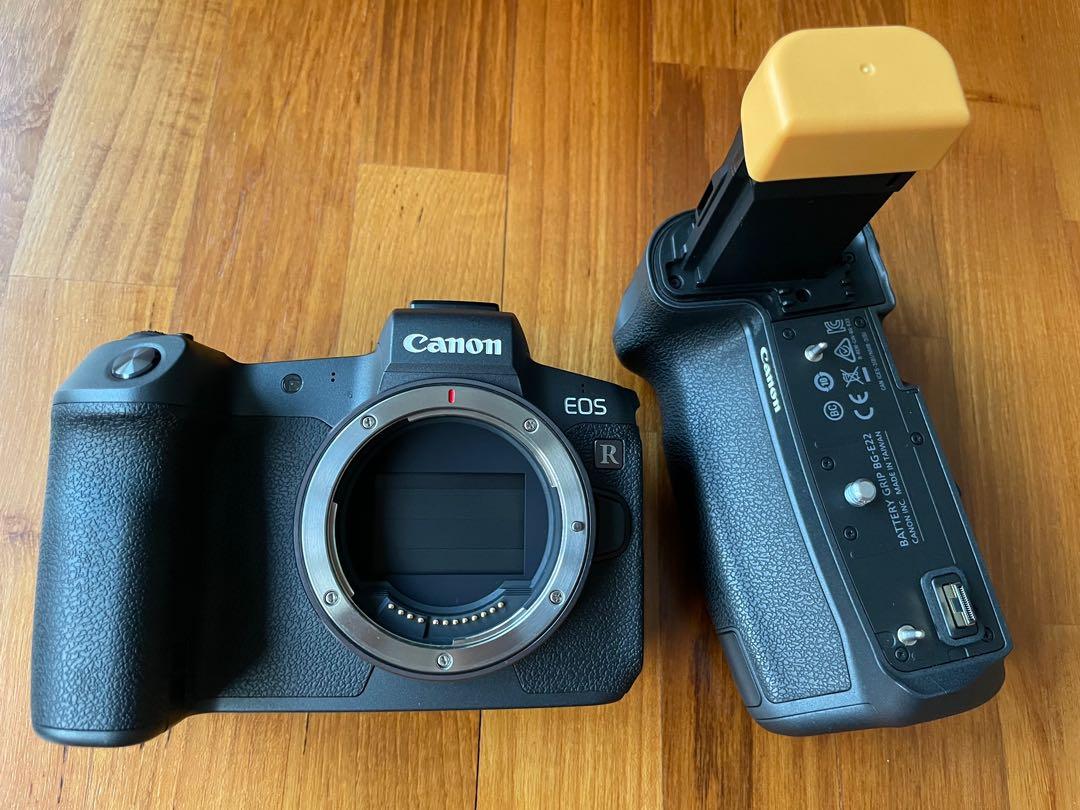 Canon EOS R body and battery grip, Photography, Cameras on Carousell