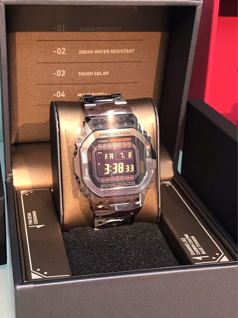 Casio Gshock GMW-B5000TVB-1DR GMWB5000 GMW-B5000 鈦金屬, 男裝, 手錶及配件, 手錶 ...
