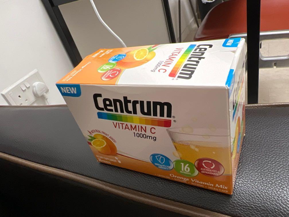 Centrum Vitamin C 1000mg 30 packets, Health & Nutrition, Medical ...