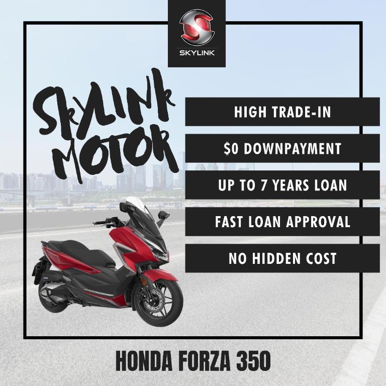Class 2A Scooter - Honda Forza 350, Motorcycles, Motorcycles for Sale ...