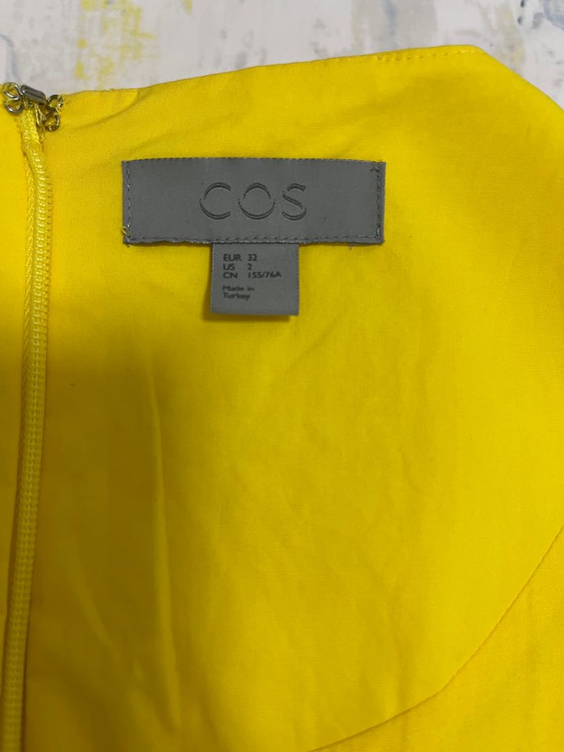COS yellow dress, Women's Fashion, Dresses & Sets, Dresses on Carousell