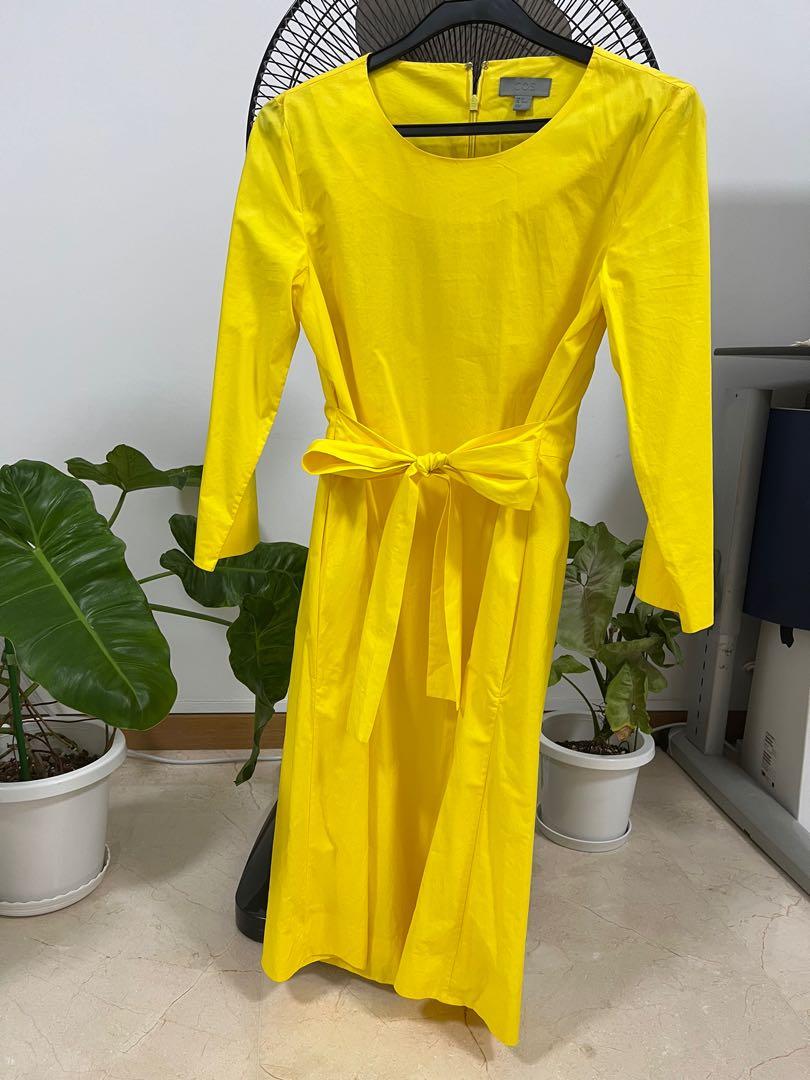 COS yellow dress, Women's Fashion, Dresses & Sets, Dresses on Carousell