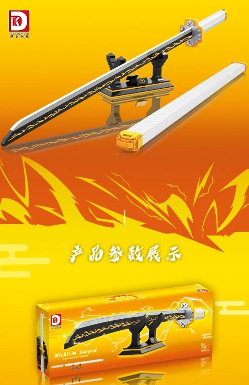 DK1506 Demon Slayer Kimetsu no Yaiba Zenitsu Sword with stand Lego ...