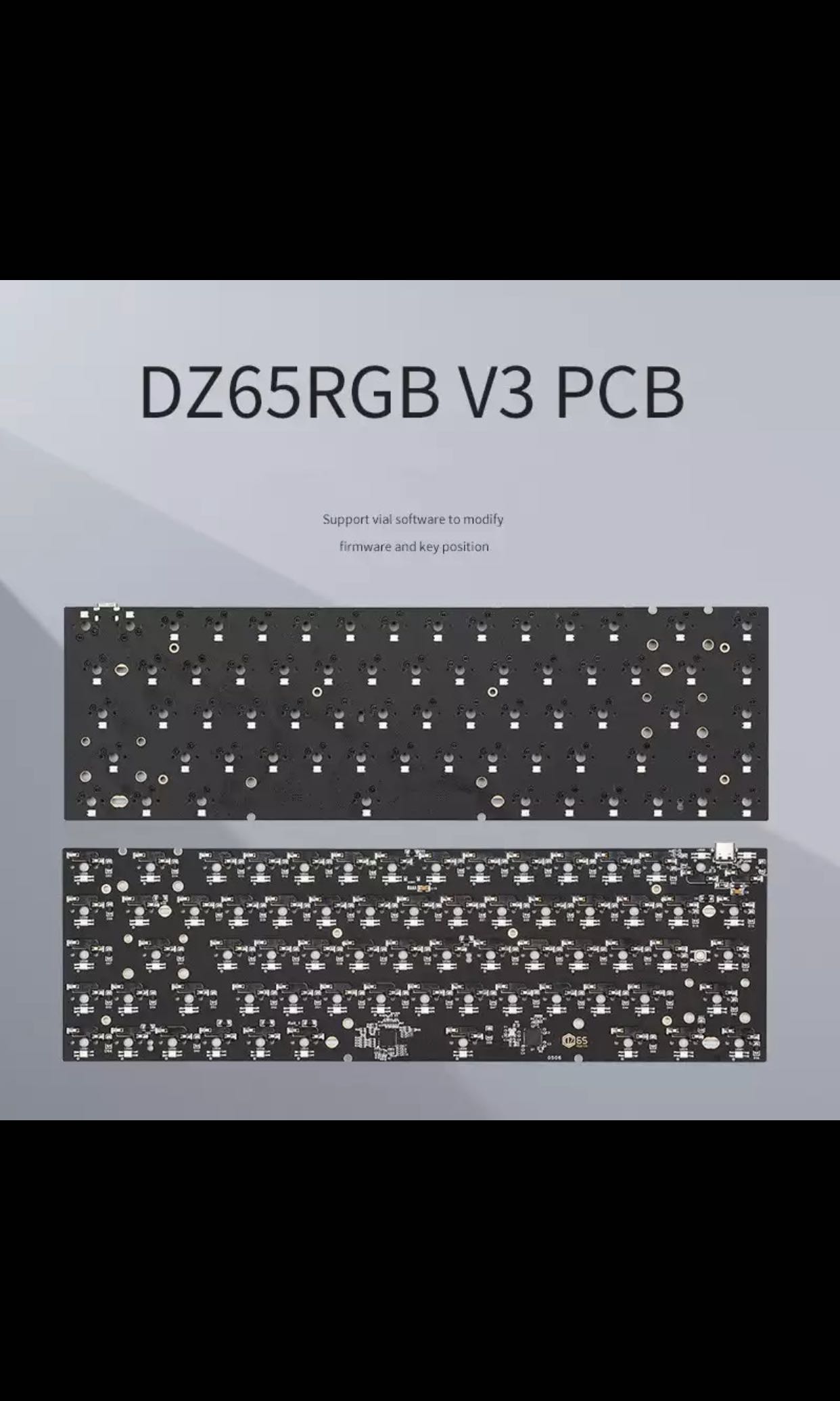 KBDfans DZ65 RGB V3 pcb Hotswap 65% layout , Computers & Tech, Parts ...