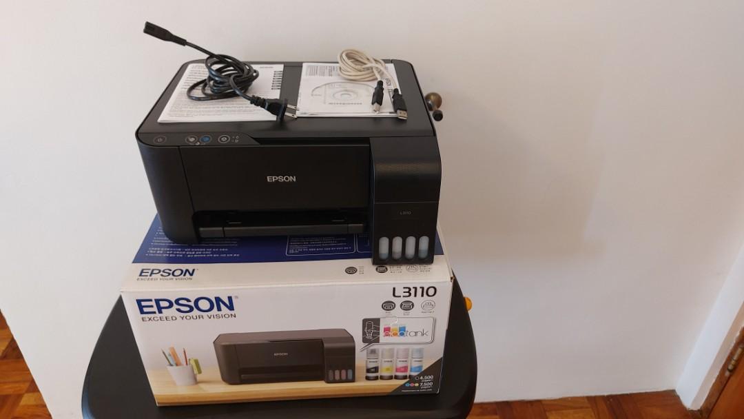 EPSON L3110 PRINTER/SCANNER/COPIER, Computers & Tech, Printers ...