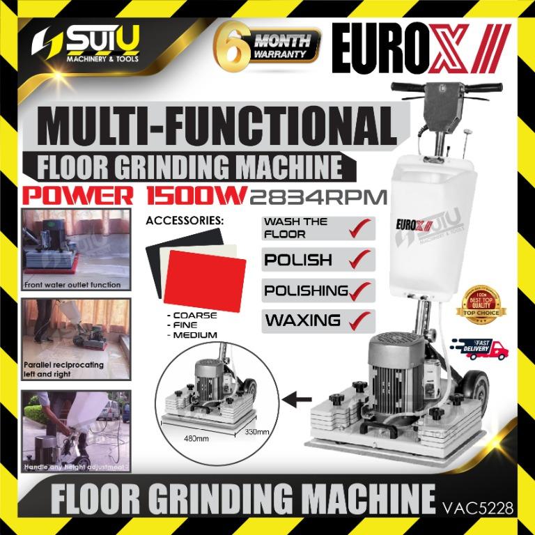 EUROX VAC5228 Multi-Functional Floor Grinding Machine 1500W 2834RPM, TV & Home Appliances ...
