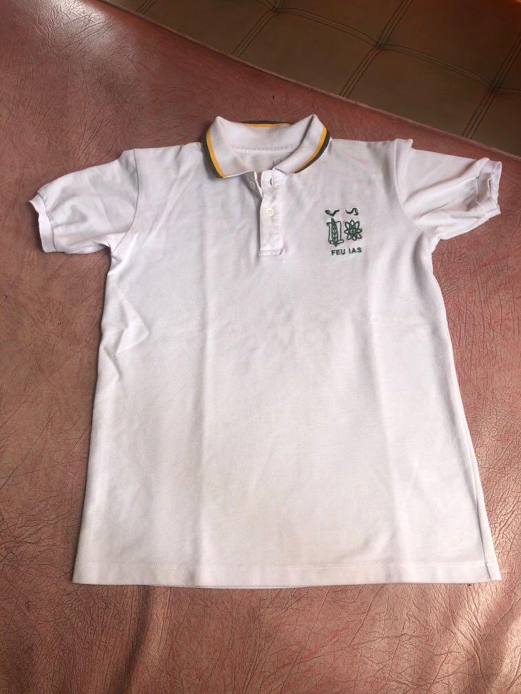 FEU IAS institute polo (YELLOW & WHITE), Men's Fashion, Tops & Sets ...