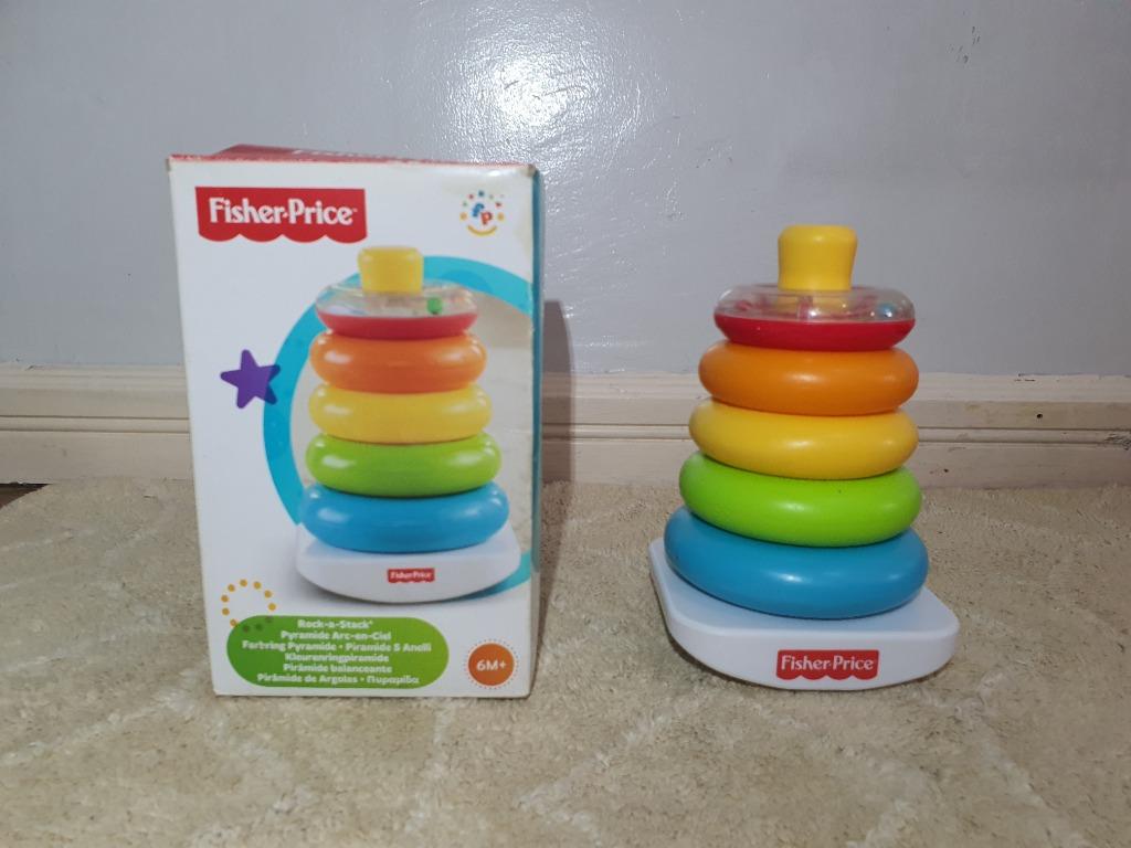 Fisher-Price Brilliant Basics Rock-a-Stack, Babies & Kids, Infant ...