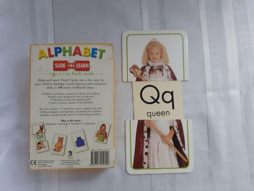 Flash Cards Alphabet (Slide & Learn), Hobbies & Toys, Toys & Games on ...