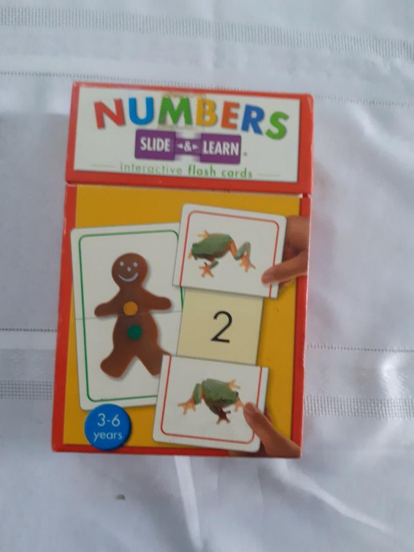 Flash Cards Numbers (Slide & Learn), Hobbies & Toys, Toys & Games on ...