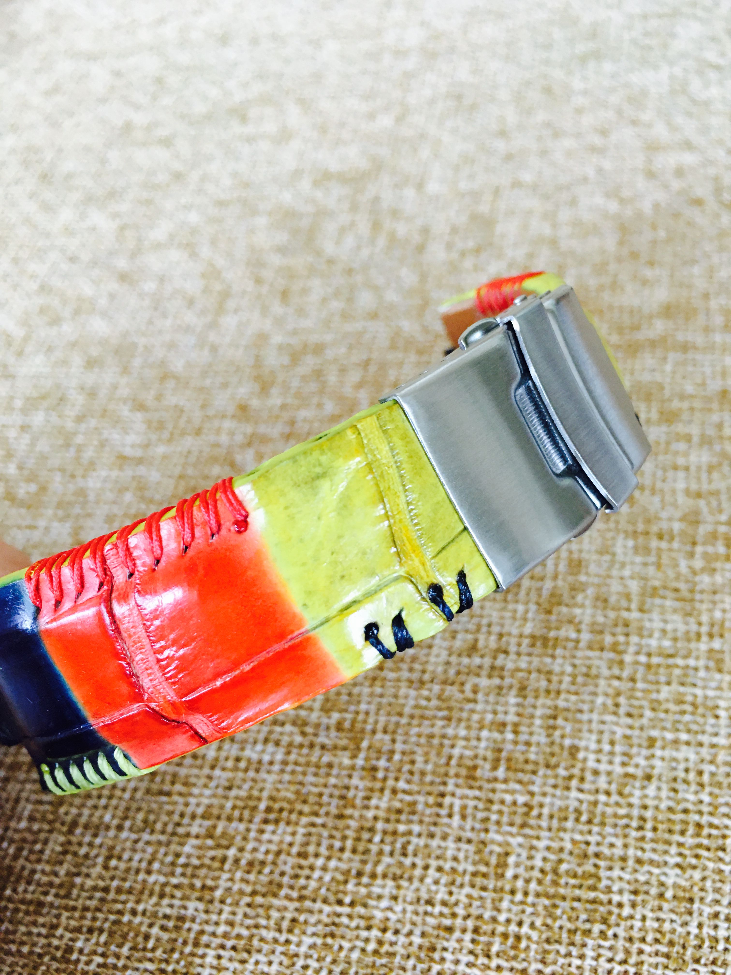 Gator Skin Watch Strap for Oris Diver TT1, Hobbies & Toys, Stationery ...