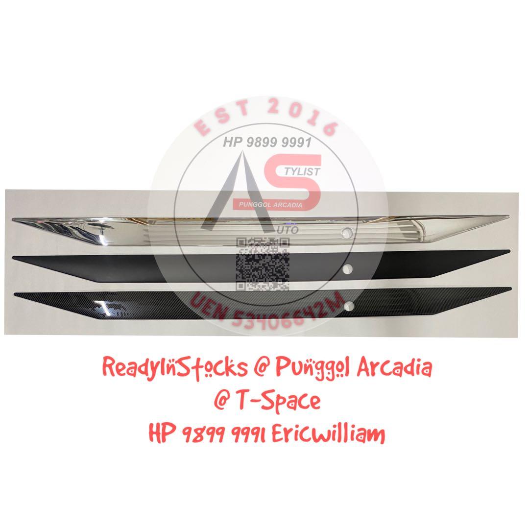 Hiace Accessories - Parts Rear Long Trunk Lip Chrome Trim Garnish ...