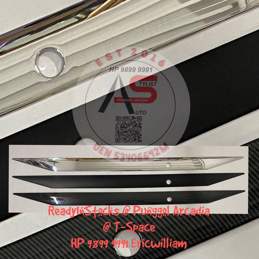 Hiace Accessories - Parts Rear Long Trunk Lip Chrome Trim Garnish ...