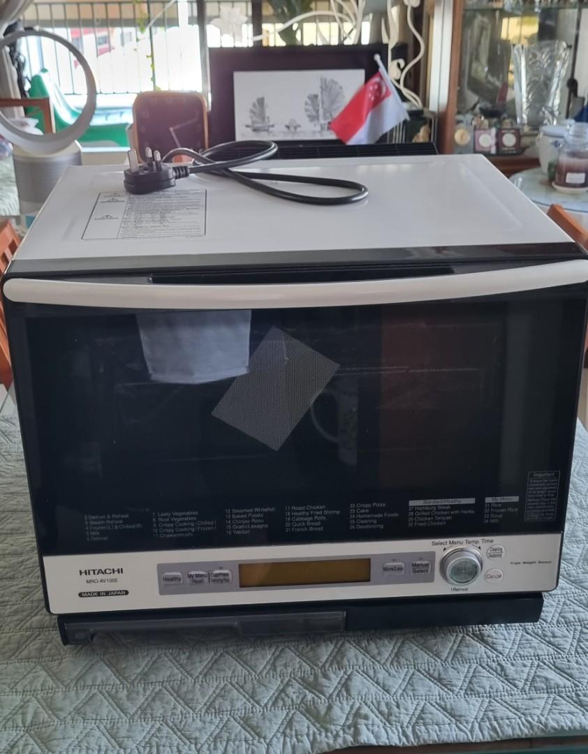 Hitachi Super-Heated Steam Microwave Oven MRO- AV100E, TV & Home ...