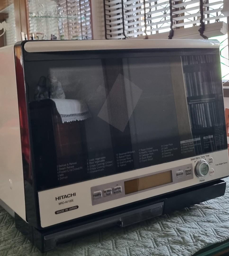 Hitachi Super-Heated Steam Microwave Oven MRO- AV100E, TV & Home ...