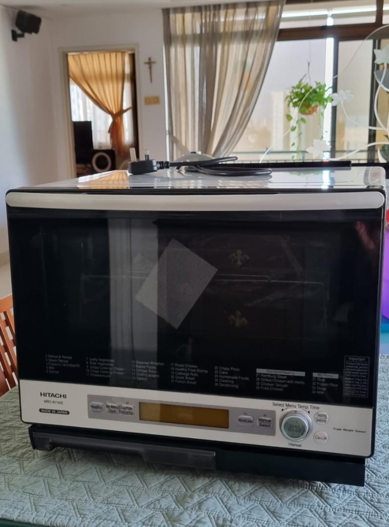 Hitachi Super-Heated Steam Microwave Oven MRO- AV100E, TV & Home ...