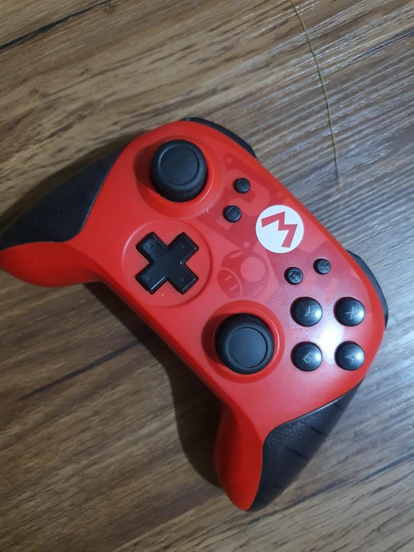 Hori wireless controller mario edition, Video Gaming, Gaming ...