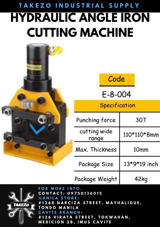 Hydraulic Angle Iron Cutting Machine, Commercial & Industrial ...