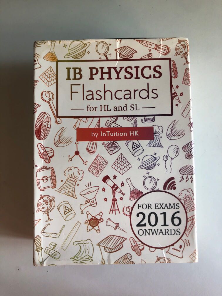 IB Physics HL&SL Revision Flashcards, 興趣及遊戲, 書本 & 文具, 教科書 - Carousell