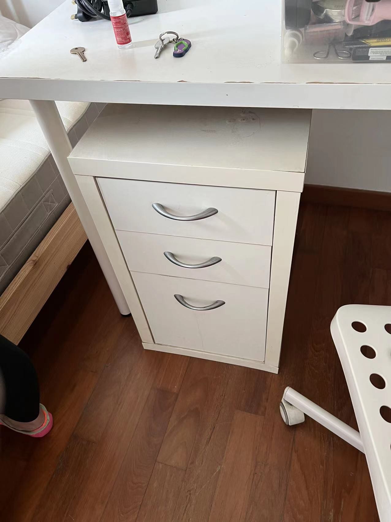 IKEA drawer storage cabinet under desk, Furniture & Home Living ...