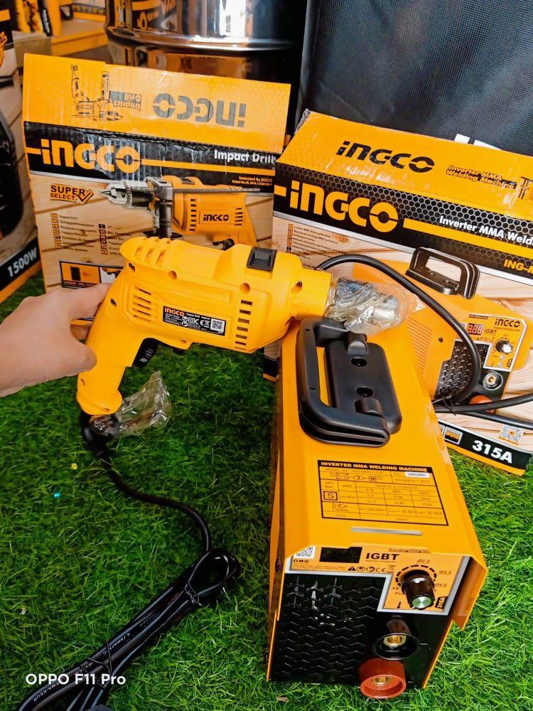 INGCO INVERTER WELDING MACHINE 350Amp. with Free Impact Drill ...