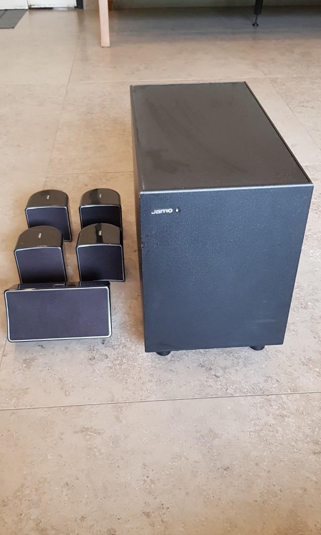 Jamo 5 piece speakers home theater system, Audio, Soundbars, Speakers & Amplifiers on Carousell