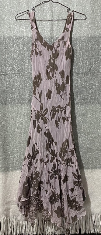 Jonathan Martin Studio Purple & Brown Butterfly Dress, Women's Fashion ...