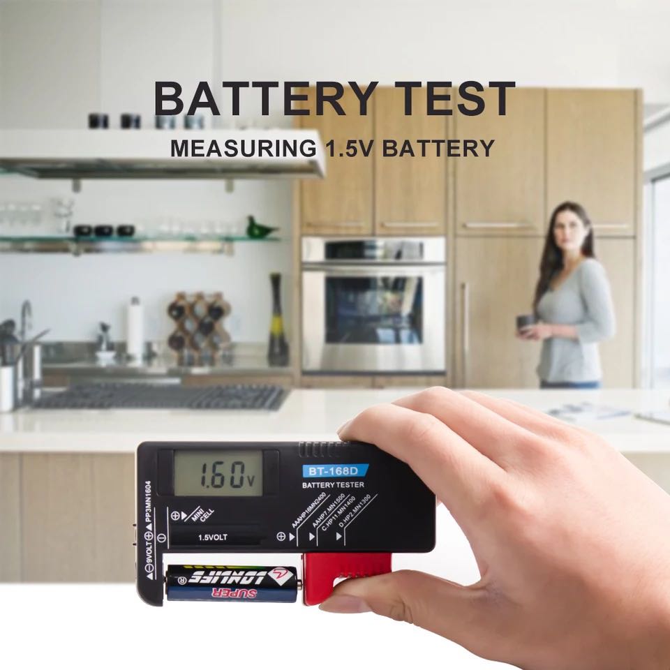 LCD Analog Electronic Universal Battery tester! Voltage Electronic ...