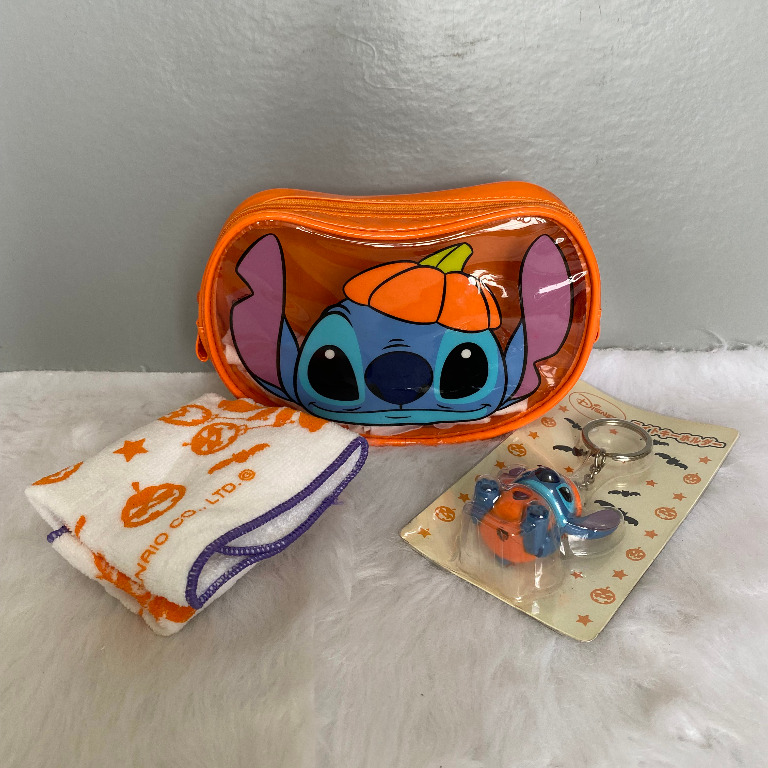 Lilo & Stitch Pouch Key Chain & Towel Set, Women's Fashion, Bags ...