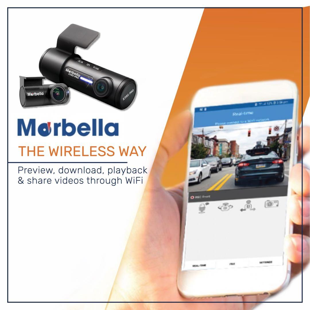 Marbella KR9S+ | 3.5” Dual-Channel FHD Dashcam/ Car Camera with Screen ...