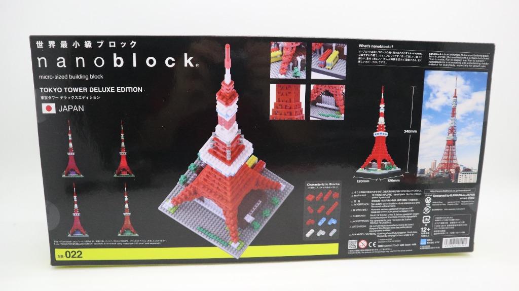 Nanoblock NB-022 Japan Tokyo Tower Deluxe Edition 日本東京鐵塔 豪華版 Nano, 興趣及遊戲, 玩具 & 遊戲類 - Carousell