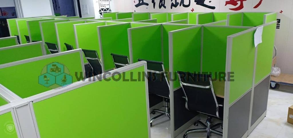 Office Cubicles Workstation Partition -- Modular tables -- Training ...